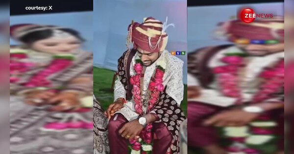 dulha put hand on the bride face all the makeup came off watch her reaction | दुल्हन के चेहरे पर ...