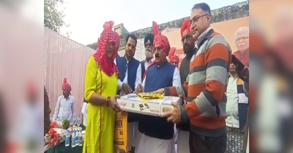 haryana news subhash sudha reached thanesar village for vikshit bharat ...