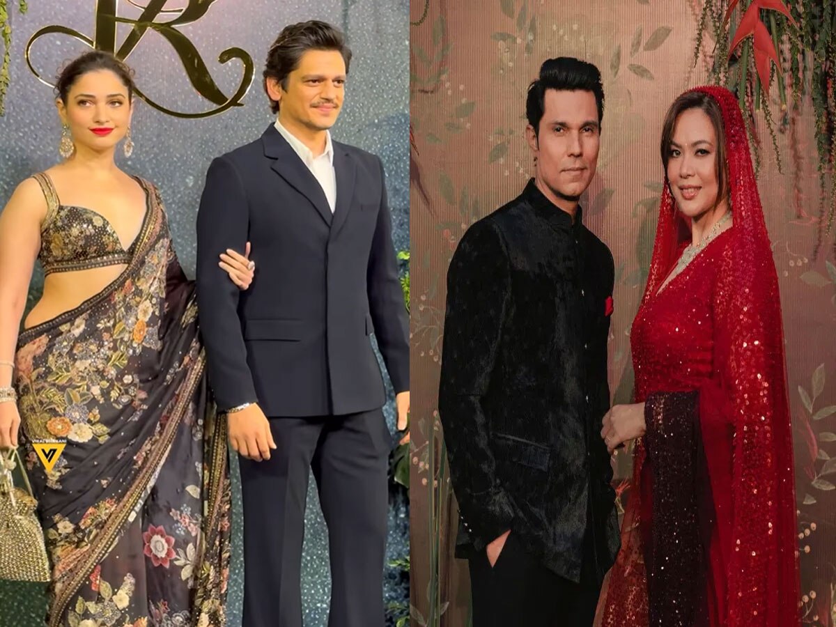 entertainment news Tamannaah Bhatia dances with Randeep Hooda bride Lynn Laishram | रणदीप हुड्डा ...