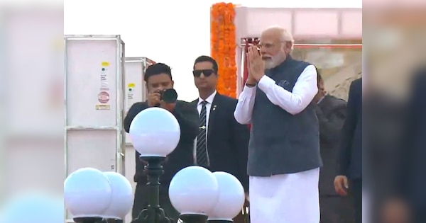 Rajasthan CM Oath Ceremony PM Narendra Modi expressed gratitude to public with folded hands ...