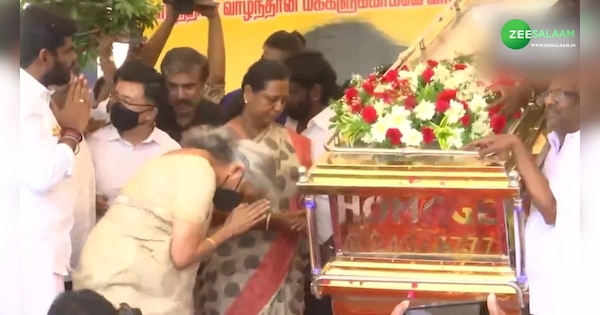 Nirmala Sitharaman pays tribute to Vijayakanth funeral being held in ...