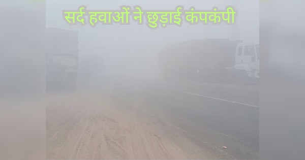 Churu wrapped in dense fog cold winds relieved shivering | Rajasthan ...