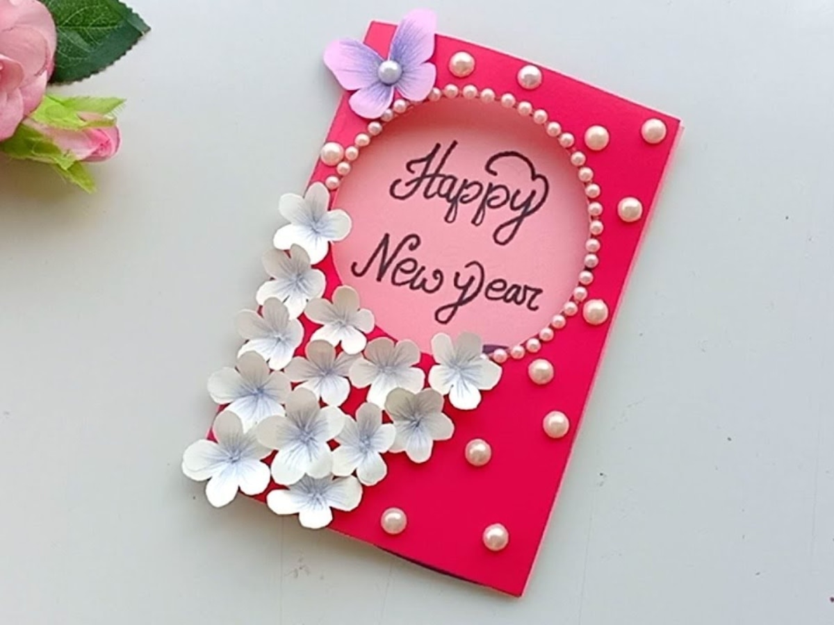 Easy and beautiful New Year card ideas at home for loved ones