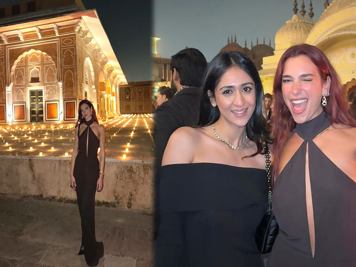 entertainment news International pop singer dua lipa fun with Diya ...
