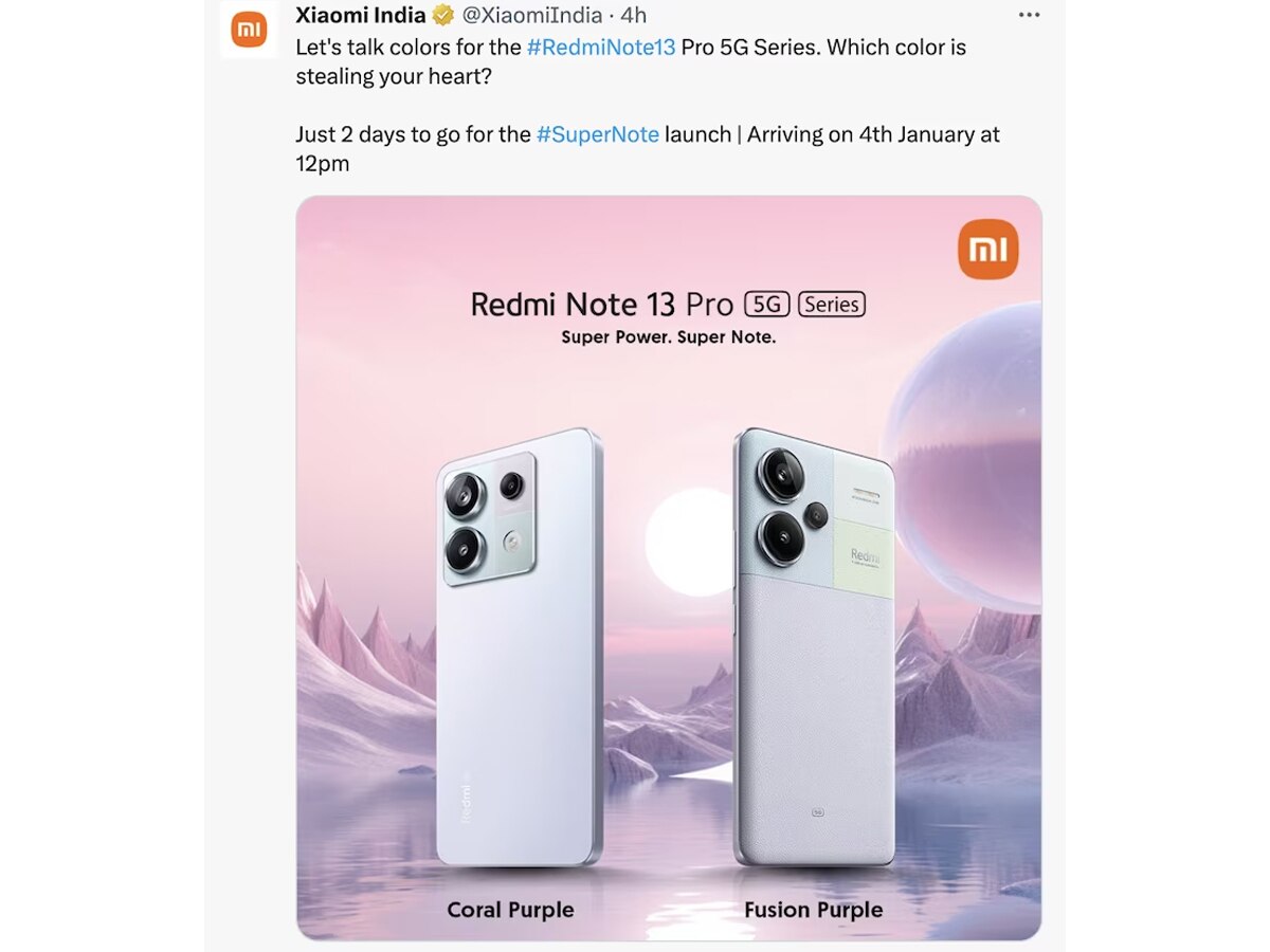 Redmi Note 13 5G series Launch Today 5 things already confirmed | Redmi ...