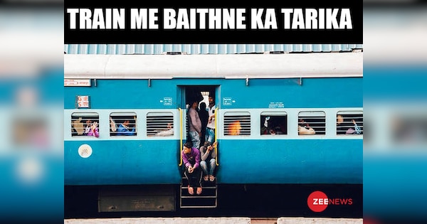 Railway warning to passengers sitting at the door of the train | ट्रेन ...