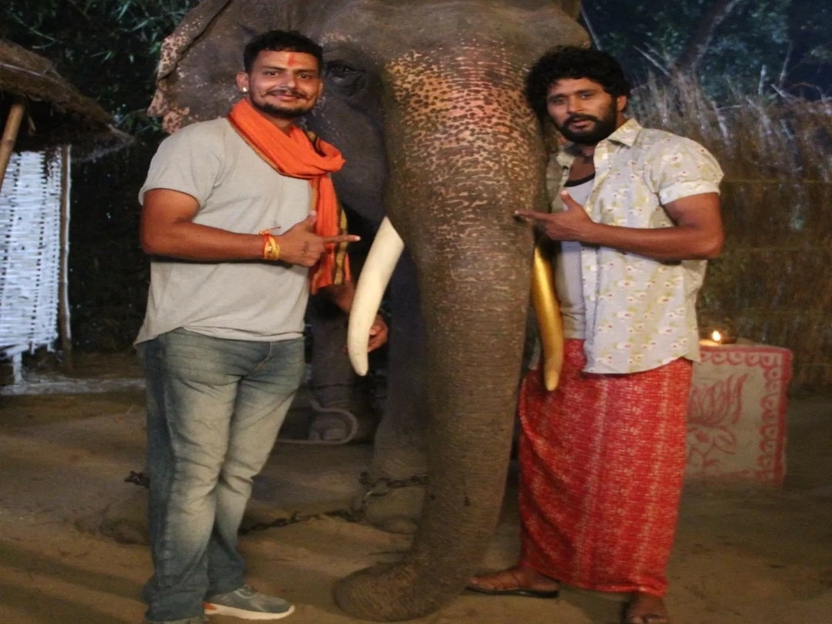 Bhojpuri film Shooting Hathi Mere Sathi see pictures| इस तरह से हुई ...