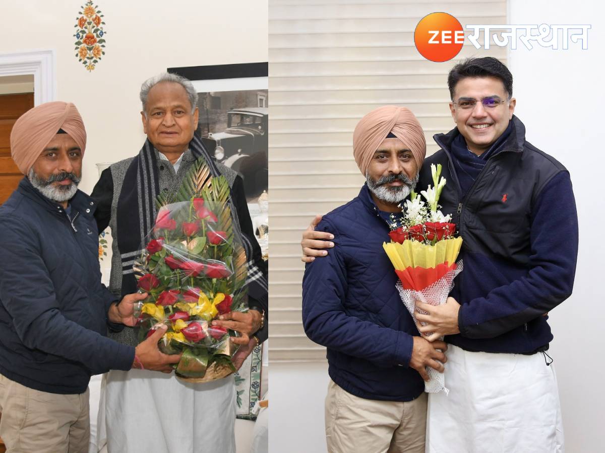 rupinder Kunnar who won Karanpur election met ashok Gehlot sachin Pilot ...