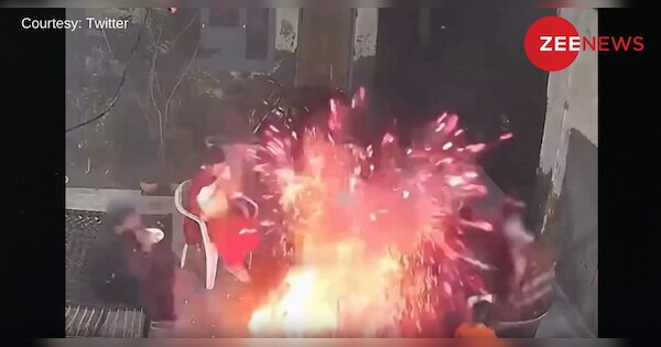 lohri blast video cctv footage going viral watch video | Video: लोहड़ी ...