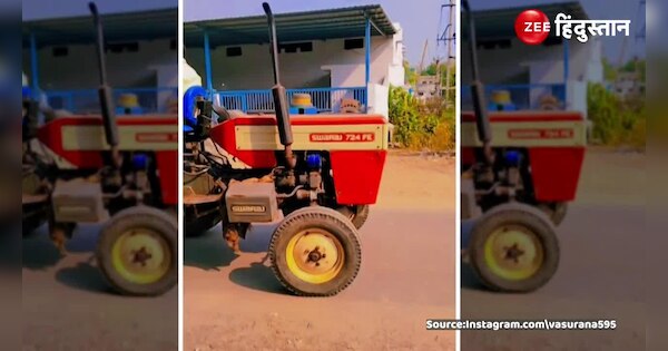 man modified tractor by desi jugaad people surprised after watch viral ...