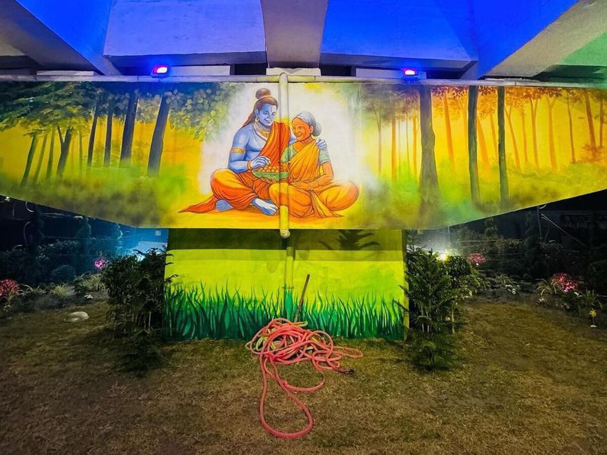 Ayodhya Dham shining from wall painting to sand sculpture before Ram ...