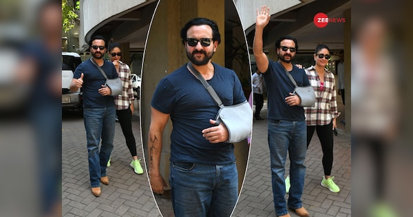 saif ali khan discharged from hospital spotted with kareena kapoor check pictures |हॉस्पिटल से ...