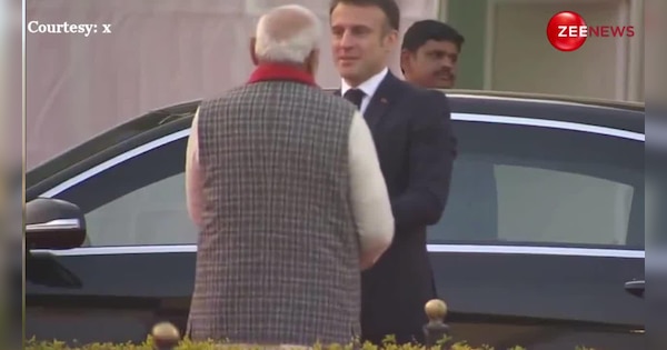 26 january republic day cheif day president Macron reached jaipur pm ...