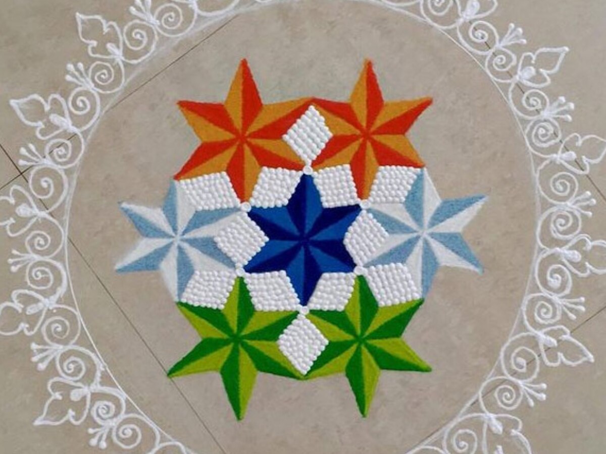 Republic Day 2024 Rangoli design photo simple and easy Rangoli design ...