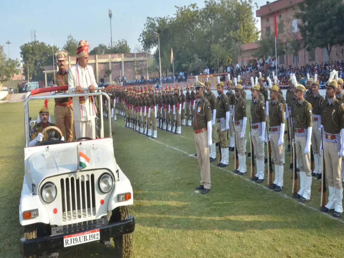 75th Republic Day Minister Jogaram Patel hoisted flag in Jodhpur ...