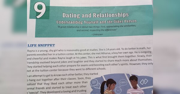chapters on dating and relationship added to class 9th book tinder ...