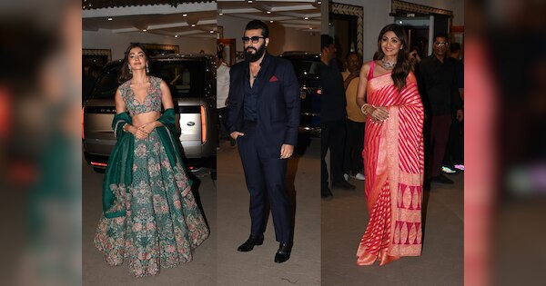 Shilpa Shetty Gorgeous Saree pooja hegde arjun kapoor others At Mayank ...