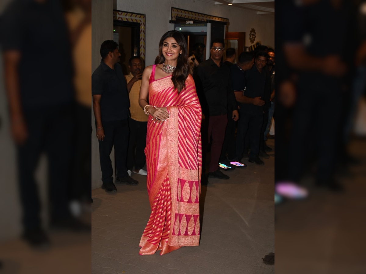 Shilpa Shetty Gorgeous Saree pooja hegde arjun kapoor others At Mayank ...