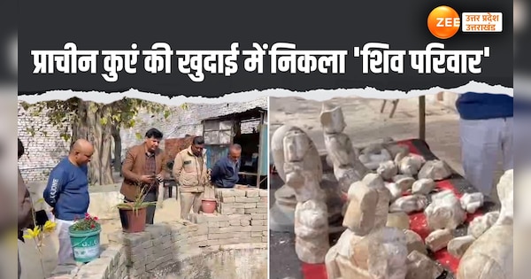 hundreds years of old shiv parivar statues found in excavation of ...