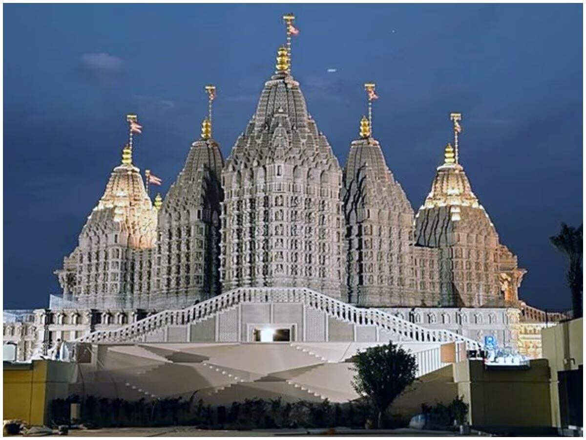 PM Modi inaugurates baps swami narayan hindi mandir UAE bochasanwasi ...