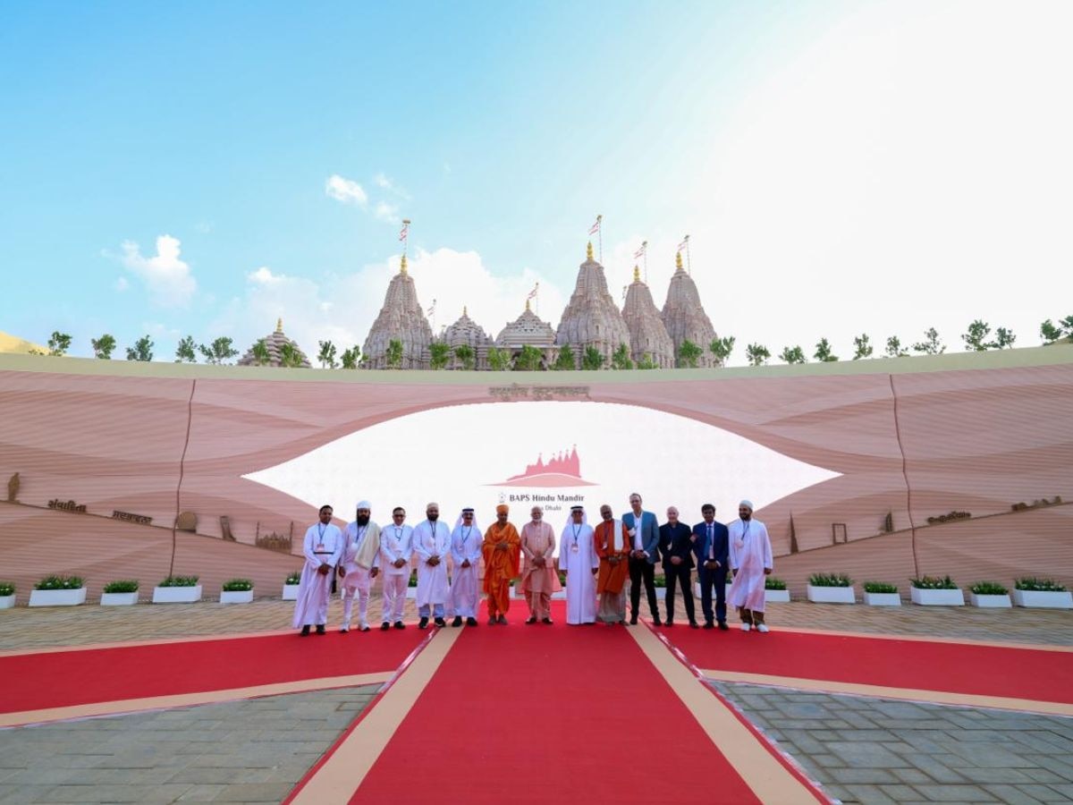 abu dhabi hindu mandir inauguration latest inside photos first temple ...