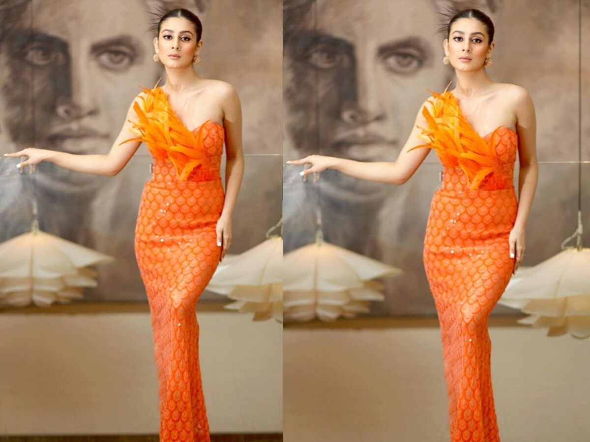 bigg boss 17 fame Isha Malviya looks too hot and bold in orange side ...