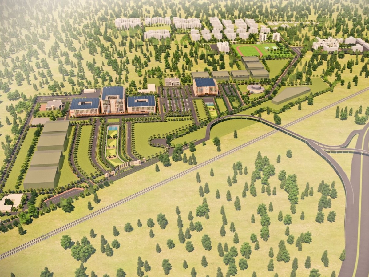 PM Modi Inaugurates AIIMS in rewari hariyana cm Manohar Lal Khattar ...