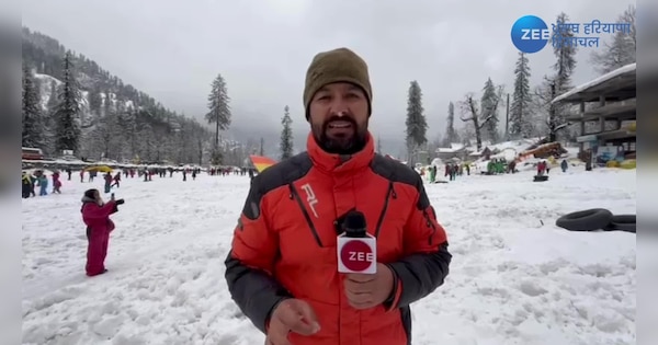 snowfall video of kullu manali kullu sp gave information himachal ...