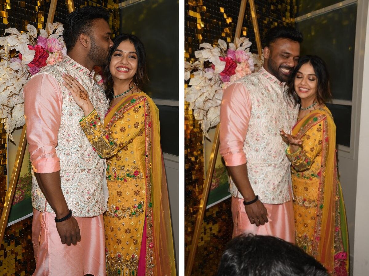 Divya Agarwal Blushes As She Gets a Kiss From Apurva Padgaonkar See ...