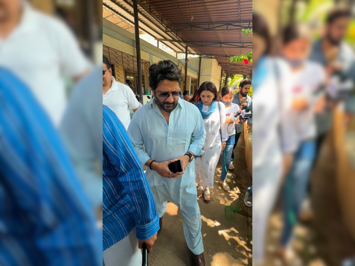 Rituraj Singh Funeral Photos celebs spotted Arshad Warsi Hiten Tejwani ...