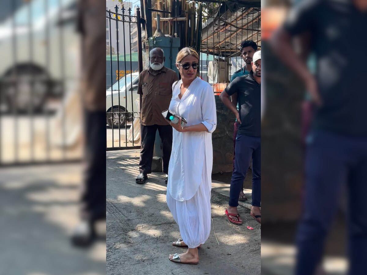 Rituraj Singh Funeral Photos celebs spotted Arshad Warsi Hiten Tejwani ...