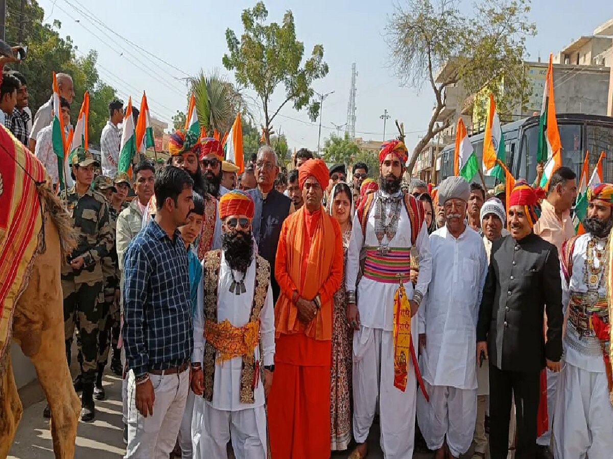 Jaisalmer News Maru Mahotsav 2024 begins procession starts from Gadisar Lake | Jaisalmer News ...