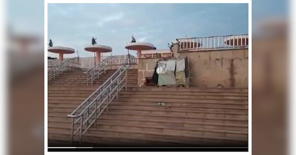 bout 400 feet staircase ghat was inaugurated under Namami Gange scheme ...