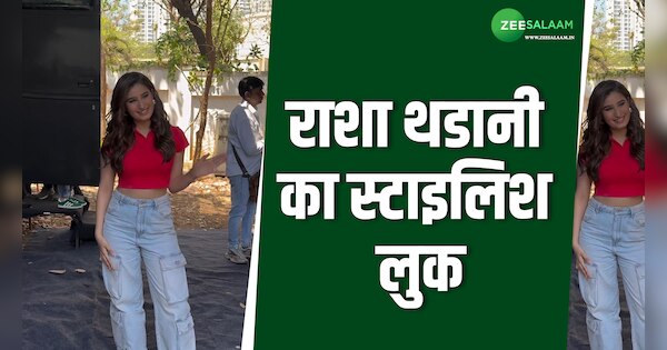 actress raveena tandon daughter rasha thadani looking cool style watch ...