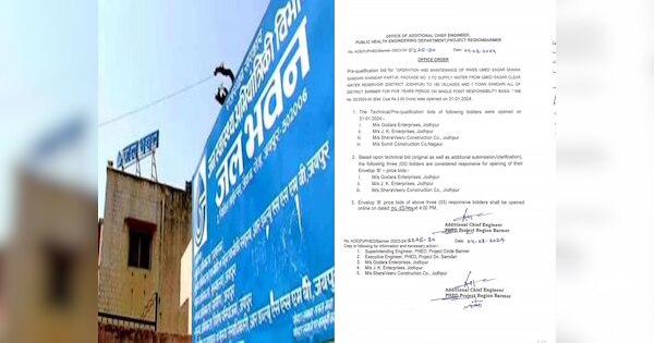 Jaipur News rajasthan phed Sonaram Chaudhary Godara Enterprises tendar ...