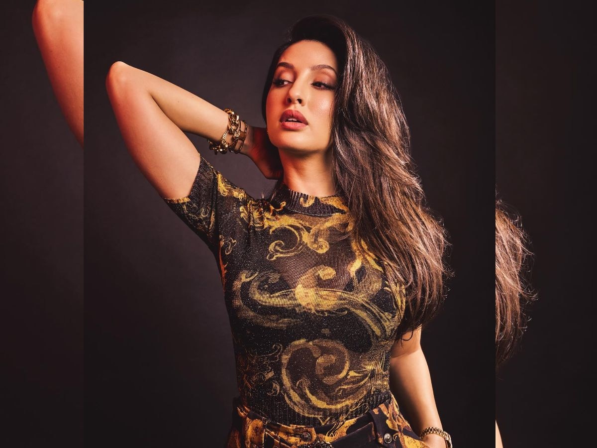 Nora Latest Photos: नोरा फतेही ने एनिमल प्रींटेड ड्रेस में लगाया ...