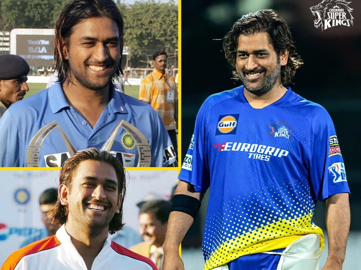 MS Dhoni old avatar before IPL Red hair band long hair fans went crazy ...