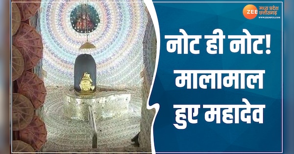 Special decoration with notes in Buddheshwar Mahadev Temple in Badnagar ...