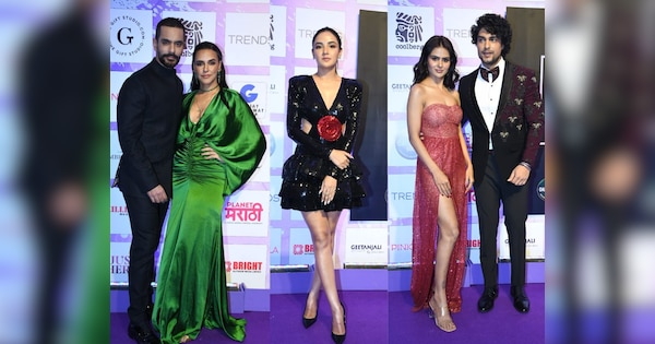celebs at awards night priyanka chahar choudhary ankit gupta neha ...