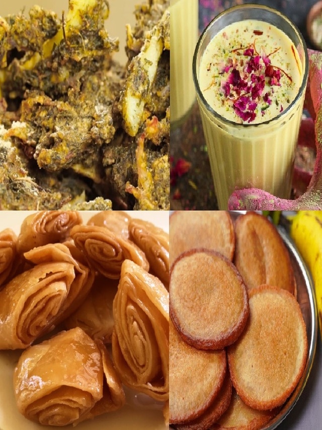 Bihar 10 traditional Holi dishes Malpua Dal Puri Gujiya Shakarpare ...