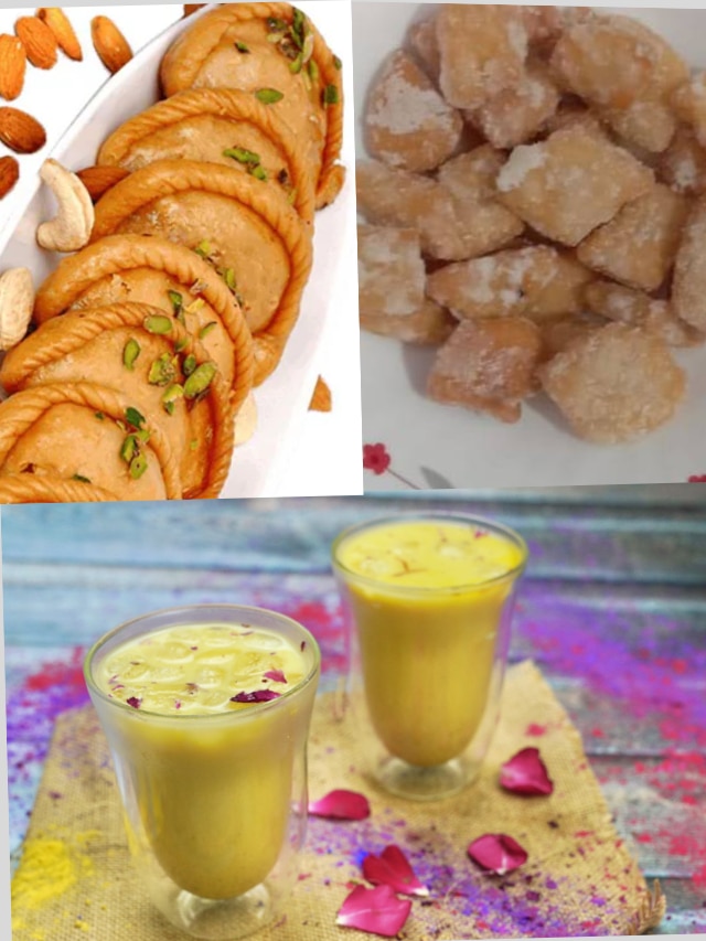 holi special dishes special recipes food gujiya dahi bade thandai ...