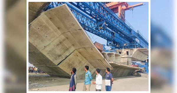 Bihar Bridge Collapse Bakour Bridge Was being built under Bharatmala ...