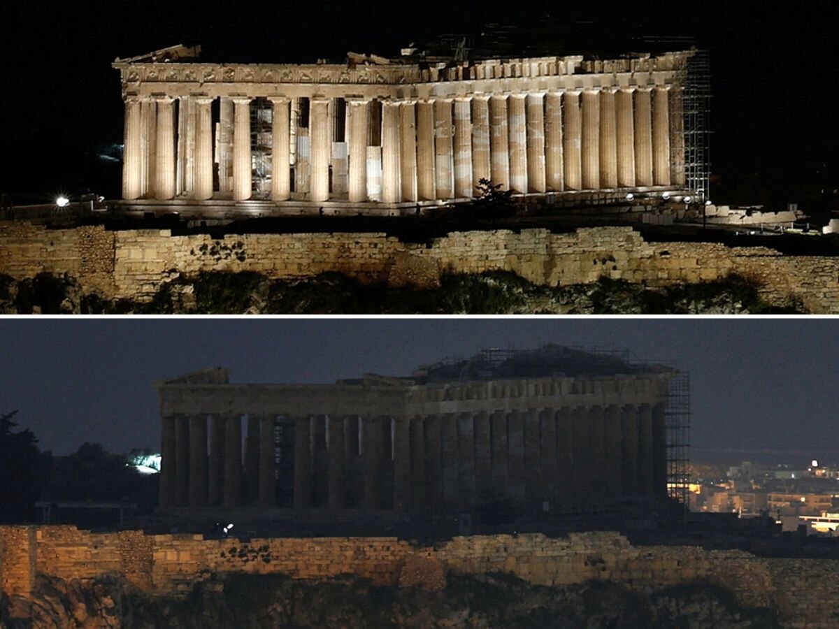 Photos Of World Famous Monuments Of Top Global Cities During Earth Hour ...