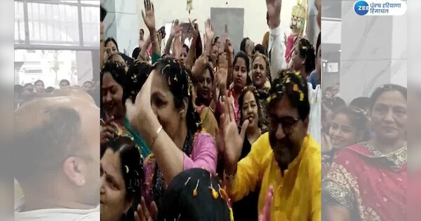 Holi festival celebrated by showering flowers in Barnala Watch video ...