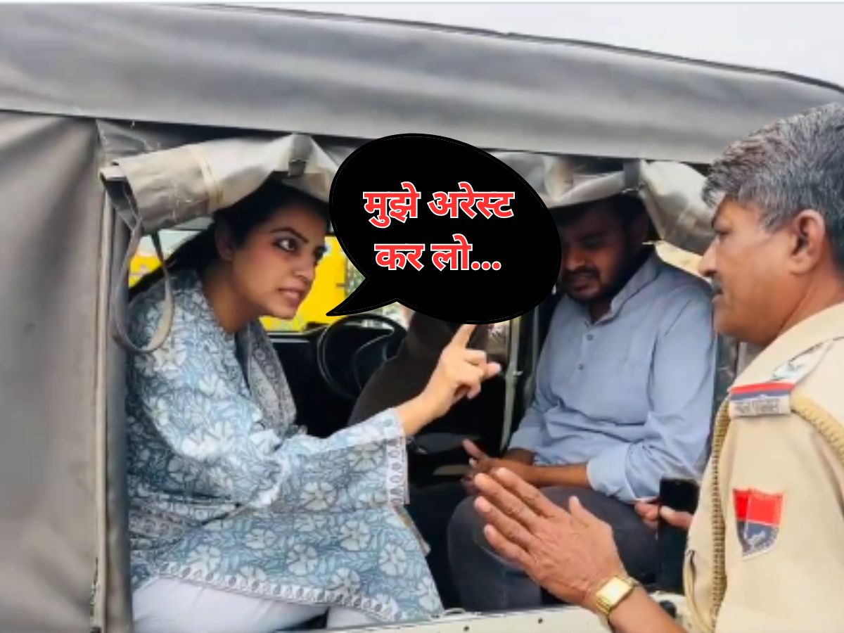 Video ex Osian MLA Divya Maderna sitting in police jeep went viral ...