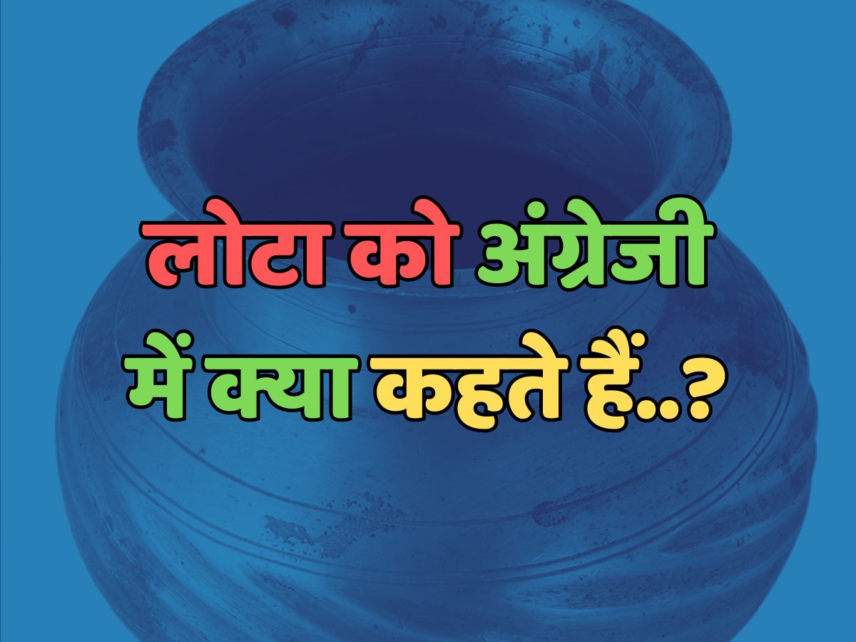 Trending Quiz लोटा को अंग्रेजी में क्या कहते हैं Trending Quiz
