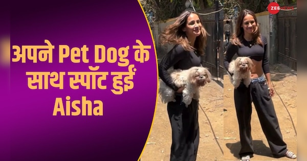 Aisha Sharma gave stunning pose with her pet dog watch video | अपने Pet ...