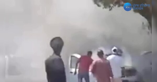 Nalagarh car got fire who come for darshan in naina devi mandir from ...