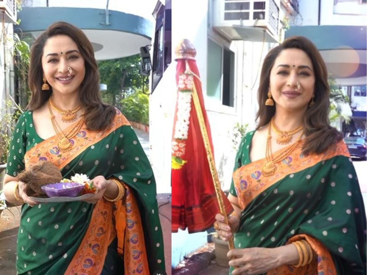 Gudi Padwa 2024 actress look Madhuri Dixit Divya Agarwal Devoleena ...
