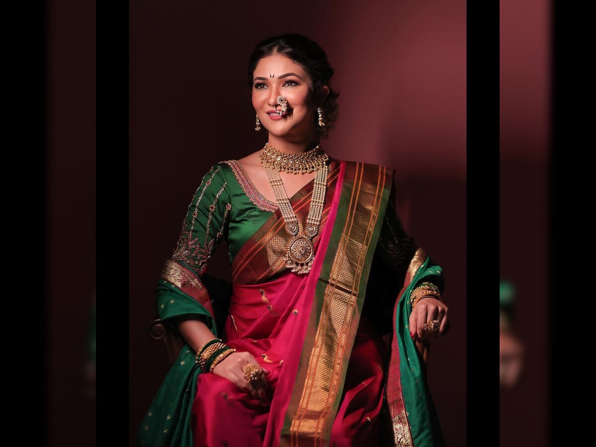 Gudi Padwa 2024 actress look Madhuri Dixit Divya Agarwal Devoleena ...